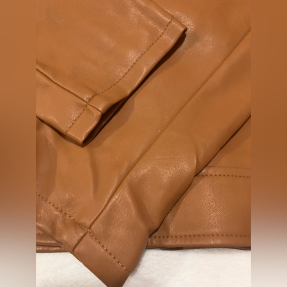 a.n.a | Jackets & Coats | Jacket Ana Brown Faux Leather Moto Jacket ...